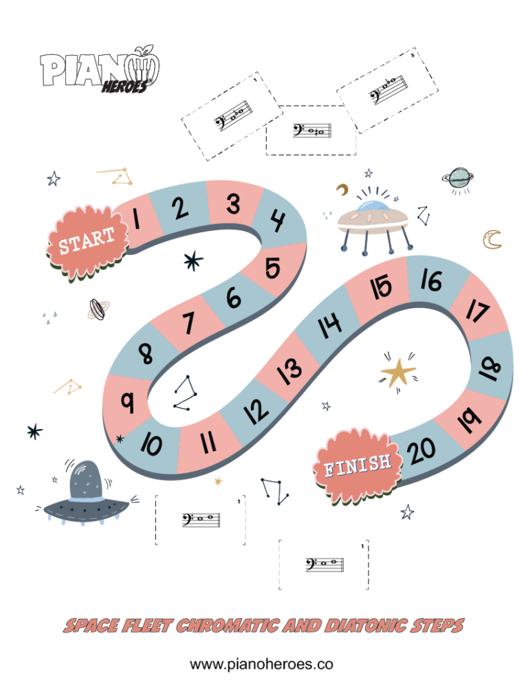 Space Fleet Chromatic and Diatonic Steps - Piano Heroes | Piano ...