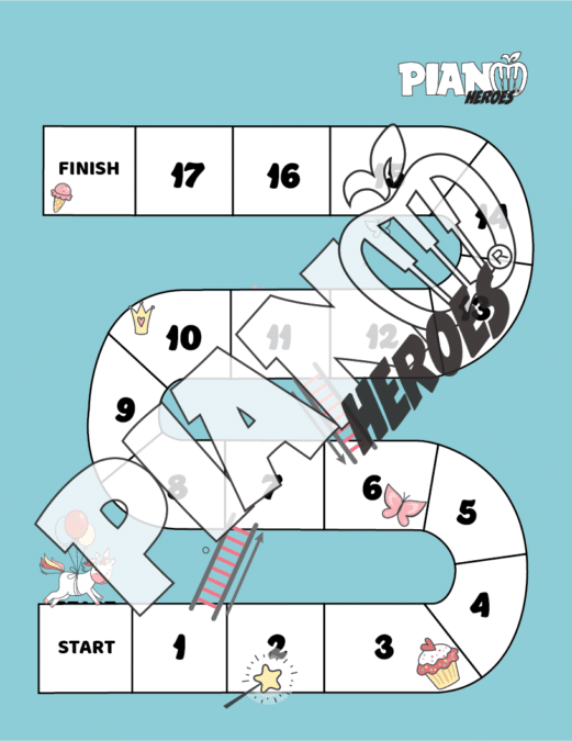 Unicorn Step, Skip, Repeat - Piano Heroes | Piano Teaching Resources