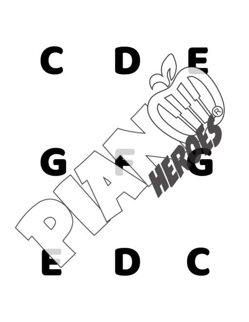 Ledger Line Note Flashcards - Piano Heroes | Piano Teaching Resources