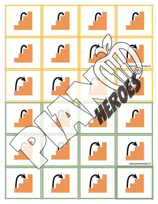 Step and Skip Treasure Hunt - Piano Heroes | Piano Teaching Resources