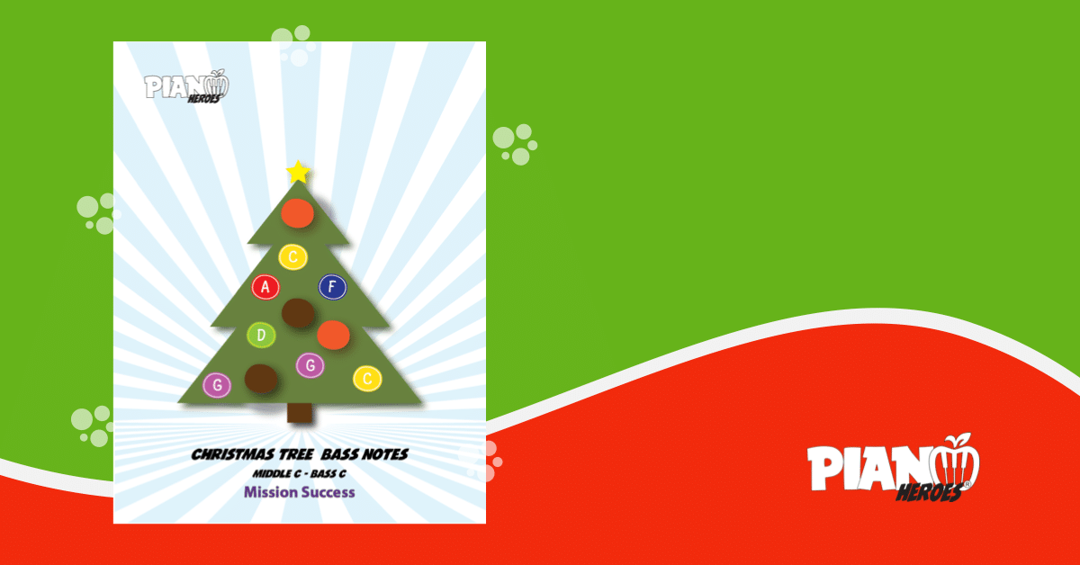 Christmas Tree Bass Note Game (Mission Success) - Piano Heroes | Piano ...