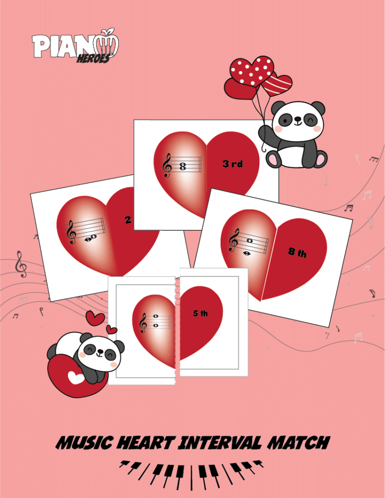 Music Heart Interval Match - Piano Heroes