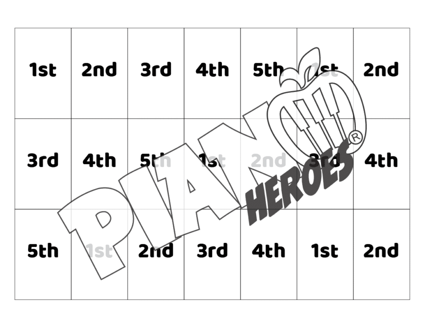 Valentine Gnome Intervals - Piano Heroes | Piano Teaching Resources