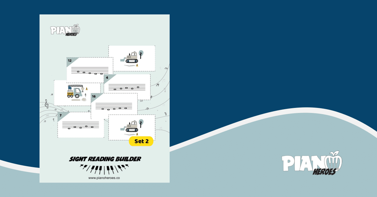 Sight Reading Builder (Set 2) - Piano Heroes | Piano Teaching Resources