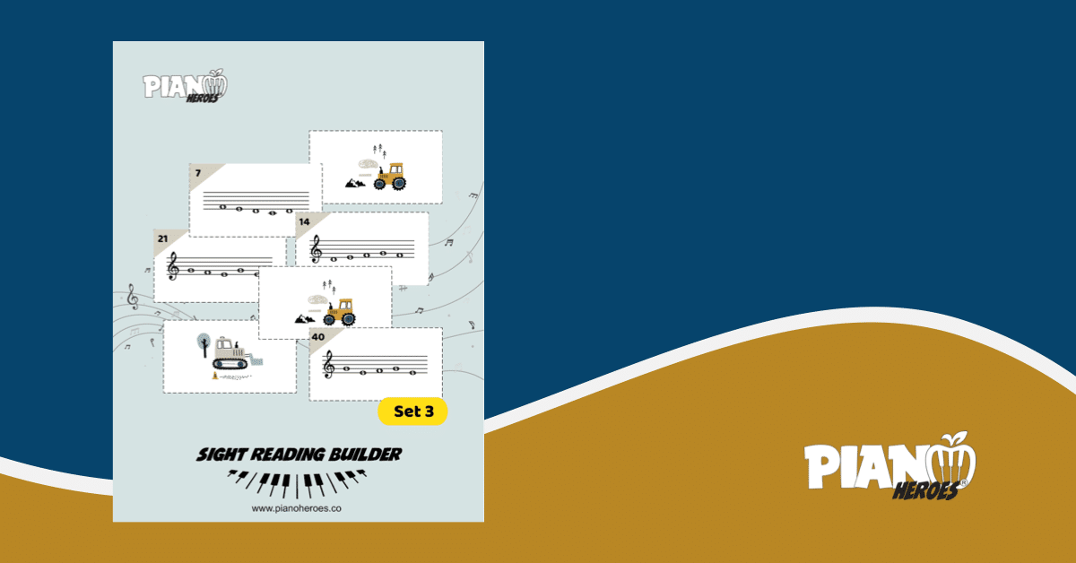 Sight Reading Builder (Set 3) - Piano Heroes | Piano Teaching Resources
