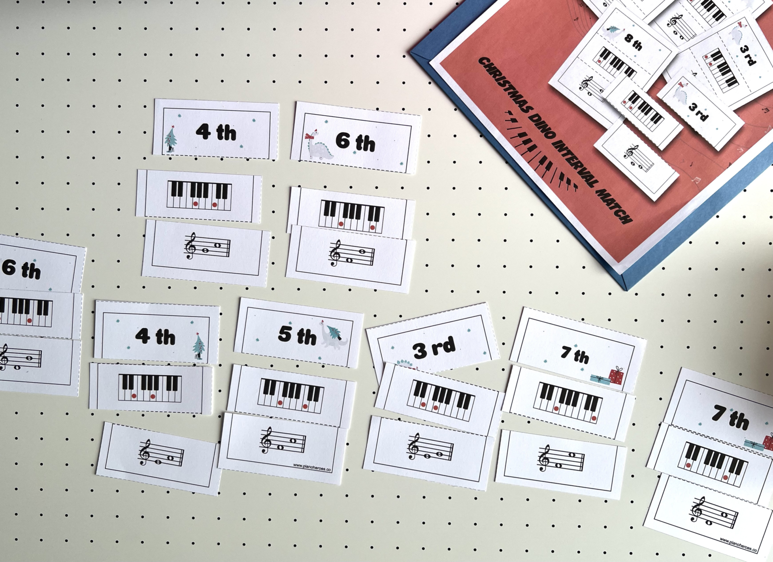 Make the Holidays Magical with a Christmas Dino Interval Game - Piano ...