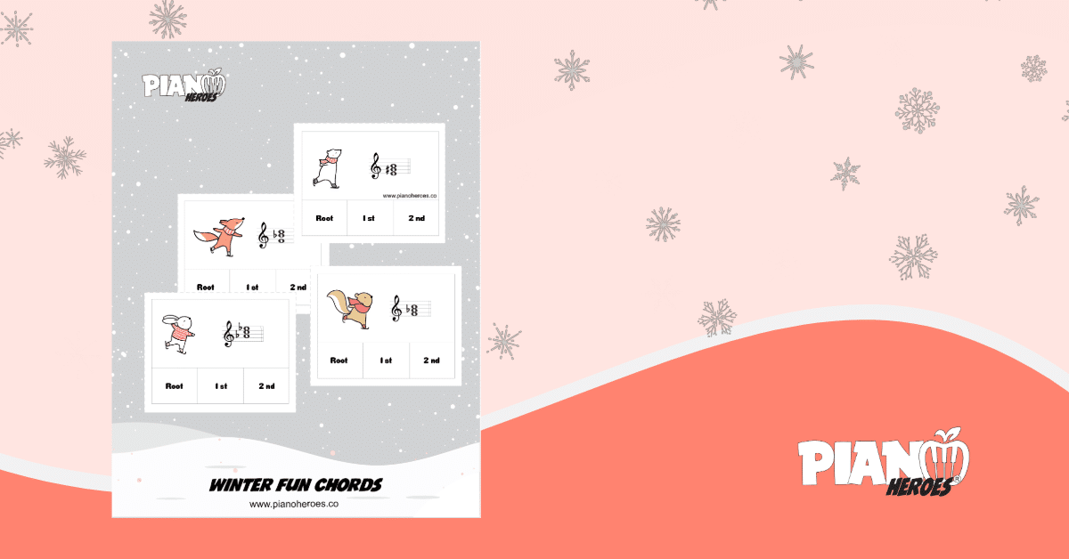 Winter Fun Chords - Piano Heroes | Piano Teaching Resources