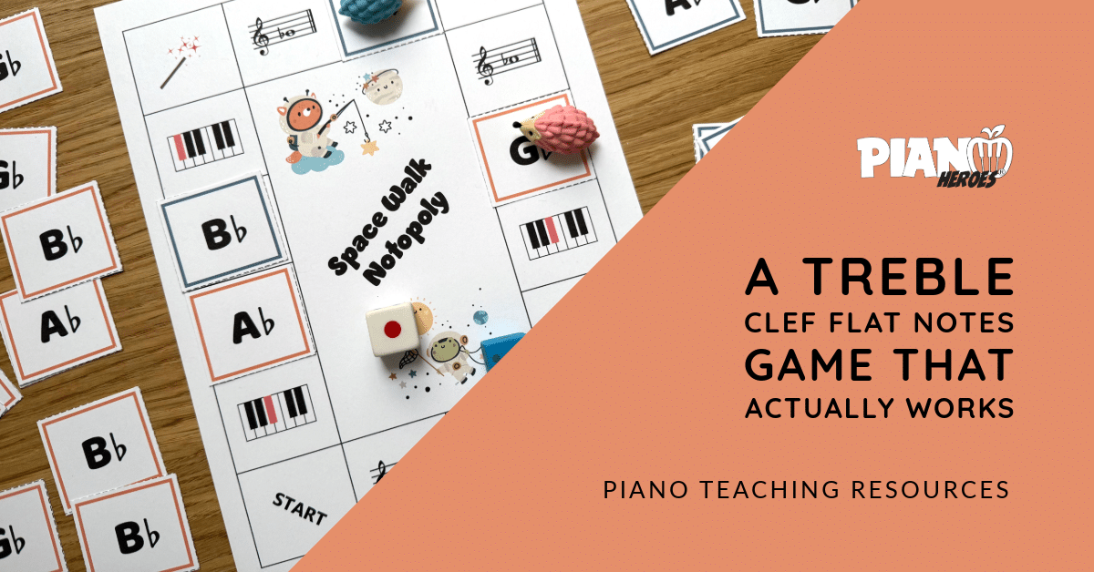A Treble Clef Flat Notes Game That Actually Works - Piano Heroes ...